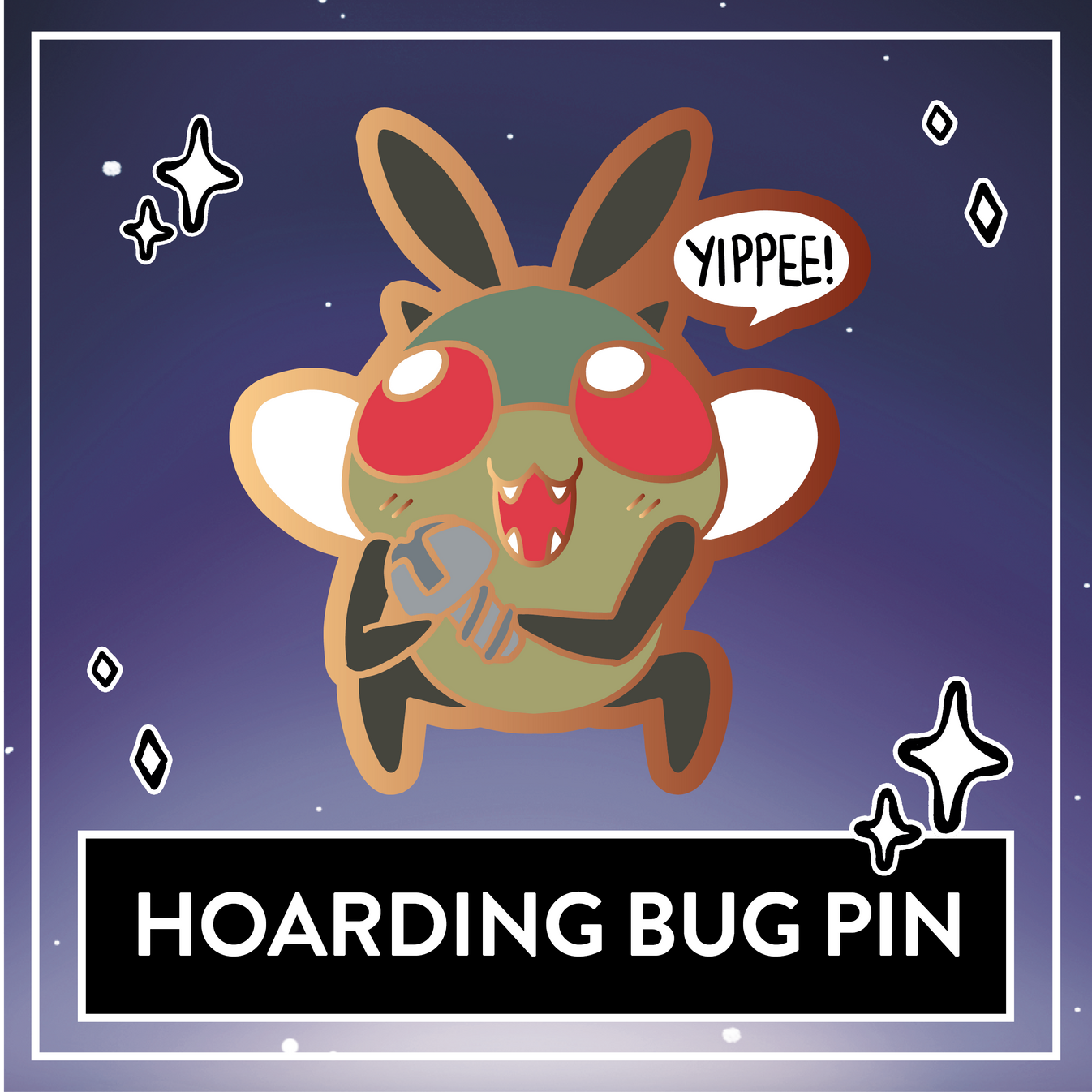 Hoarding Bug Loot Bug Lethal Company Hard Enamel Pin – Myuna Art