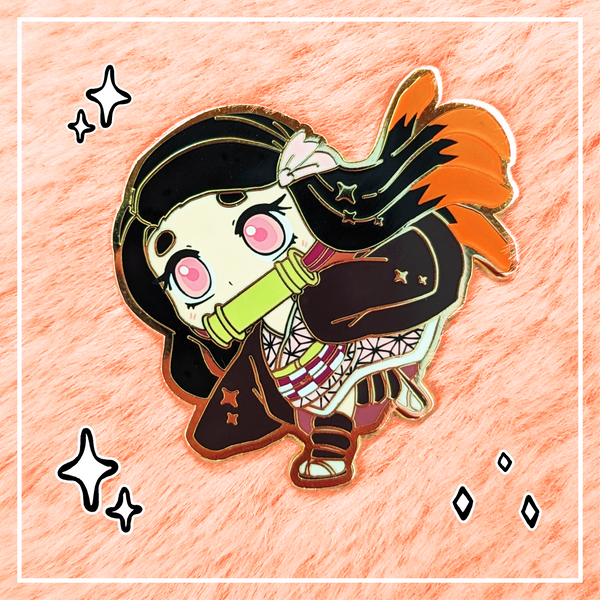 Nezuko Kamado - Demon Slayer Hard Enamel Pin – Myuna Art
