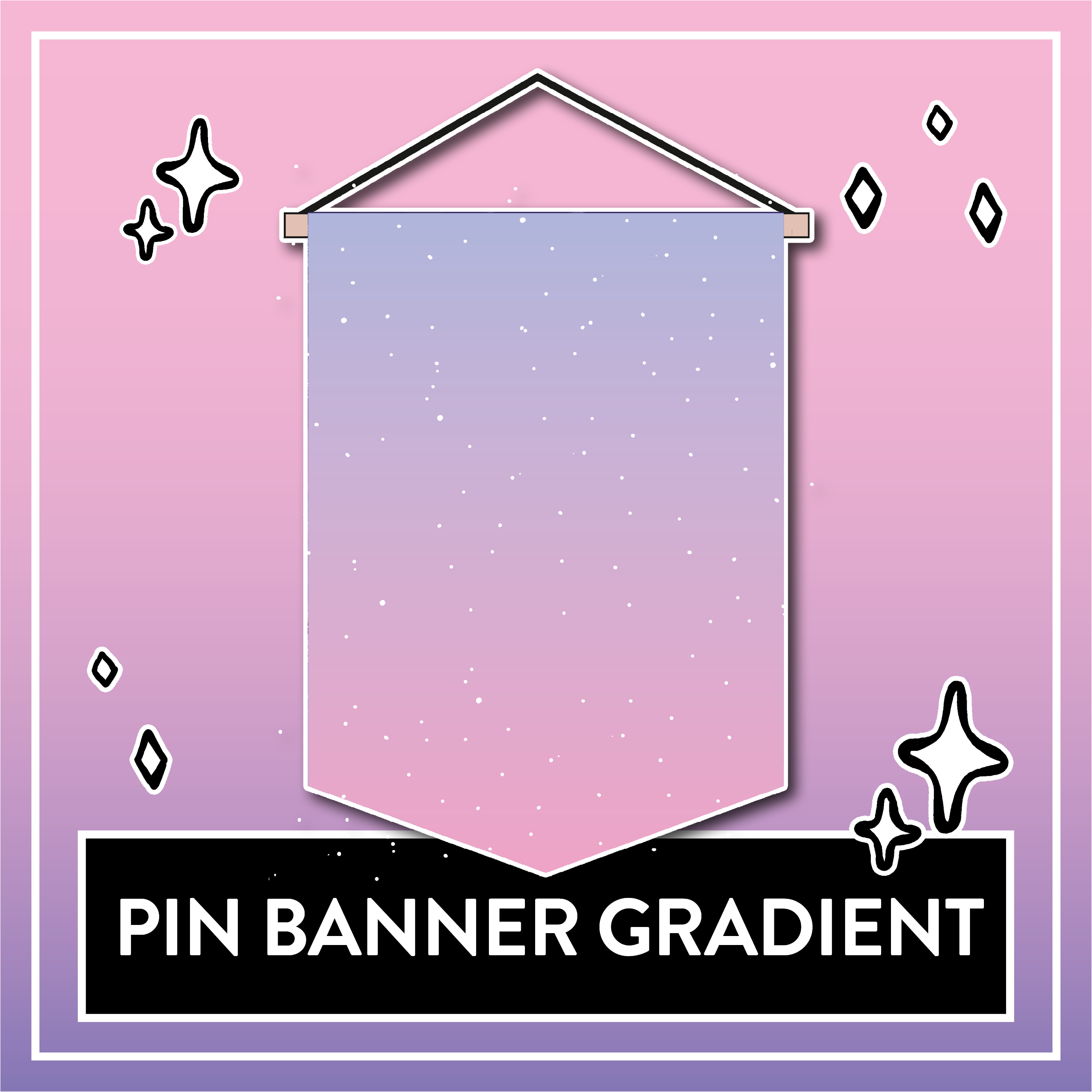 Pin Banner Gradient – Myuna Art