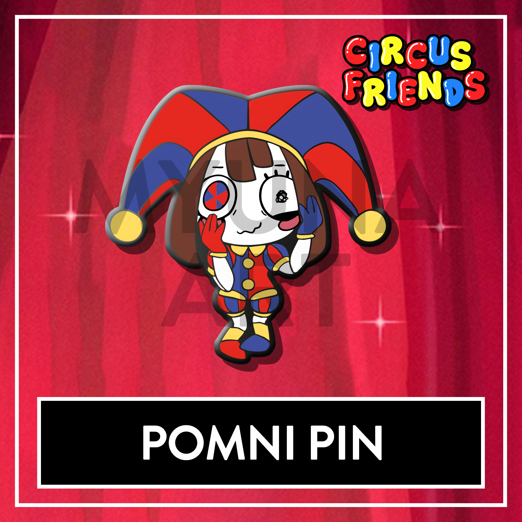 PREORDER Pomni The Amazing Digital Circus Enamel Pin - Circus Friends ...